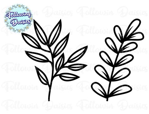 TREE BRANCH Bundle In SVG 10 Designs Leaves Plants Nature Etsy