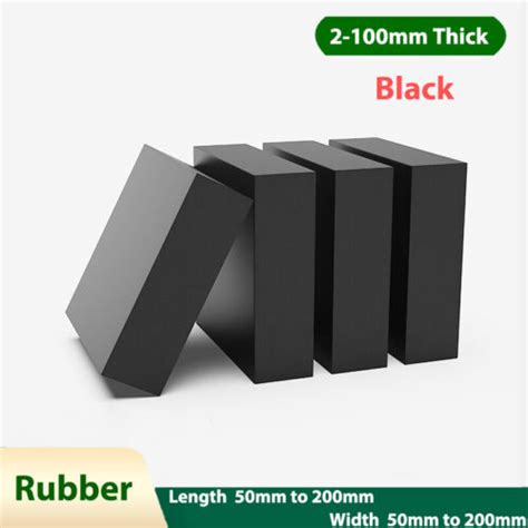 Rubber Blocks Solid Square Sheet Cushioning Damping Plate Industrial