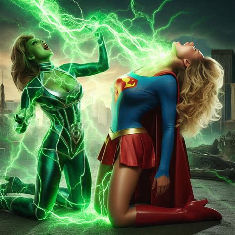 Supergirl Vs Kryptonite Womans Electricity By Necromancer Rev On
