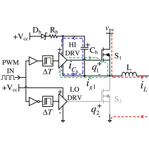 Gate Driver And Bootstrap Circuit Operation High Side Switch S1 Is On