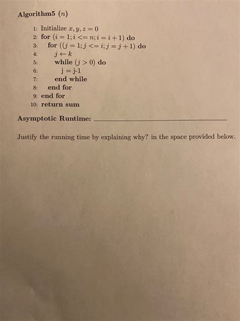 Solved Big Oh Notation Questions Just Need Help Identifying