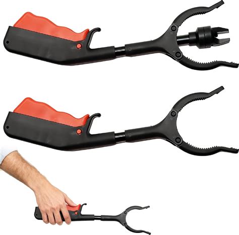 Grabber Reacher Tool 2 Pack 119in Lightweight Trash Picker With Anti