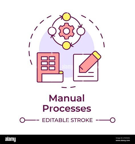 Manual Processes Multi Color Concept Icon Stock Vector Image And Art Alamy