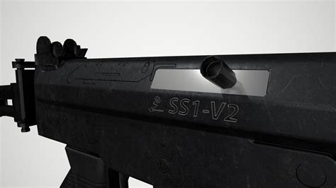 3d Model Pindad Ss1 V2 Vr Ar Low Poly Cgtrader