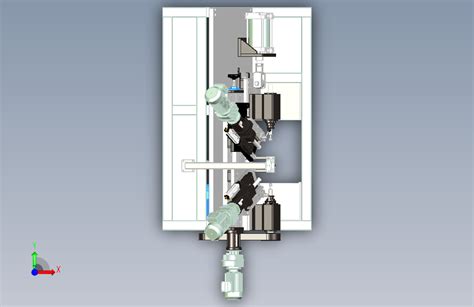 双刀架铣床 Parasolid 模型图纸下载 懒石网
