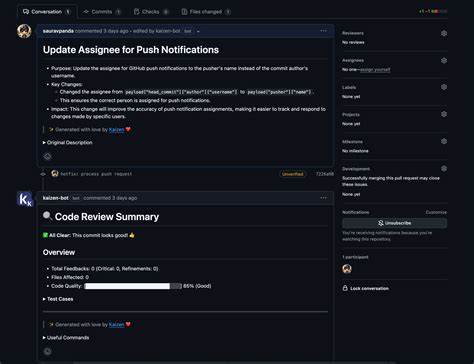Kaizen Bot GitHub Marketplace GitHub