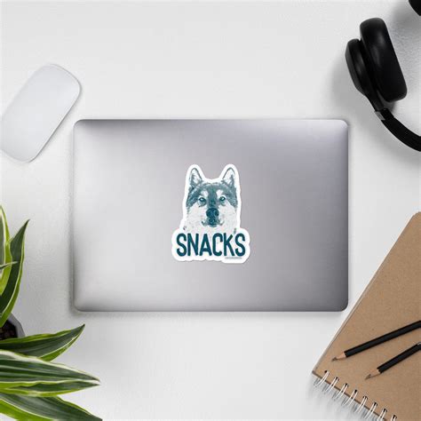 Snacks Bubble Free Stickers Etsy