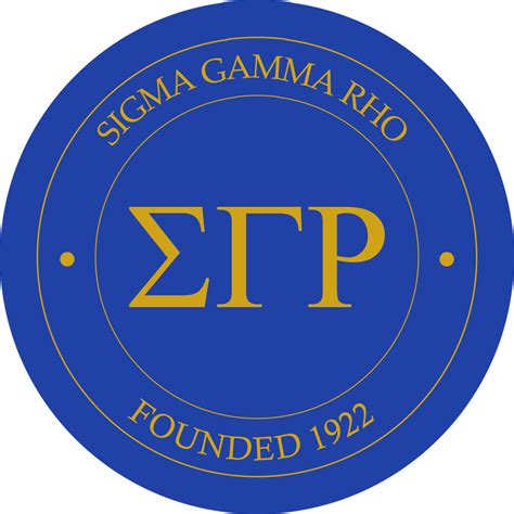Sigma Gamma Rho Sorority Car Decal Sticker Full Color Circle Logo