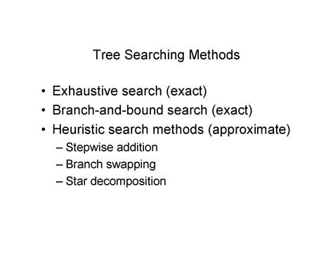 Tree Searching System Learn Science Handout Bsc 5936 Docsity