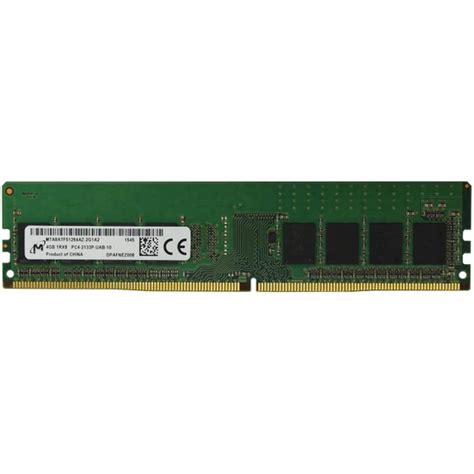 خرید و قیمت رم دسکتاپ Ddr4 تک کاناله 2133 مگاهرتز Cl15 میکرون مدل Mt ظرفیت 4 گیگابایت ترب