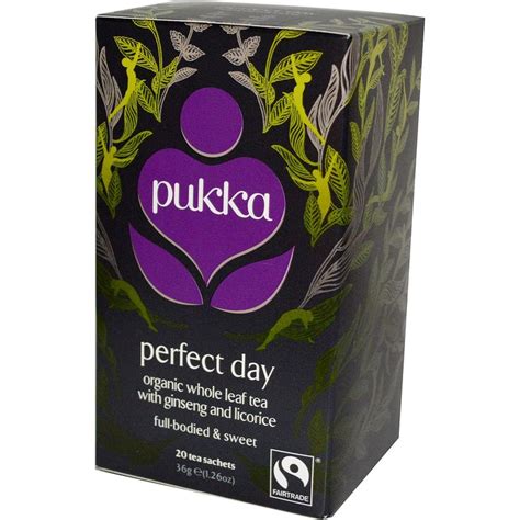 Pukka Herbs Organic Whole Leaf Tea Perfect Day 20 Tea Sachets 126