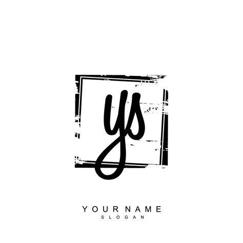 Initial Ys Monogram With Grunge Template Design 22086110 Vector Art At