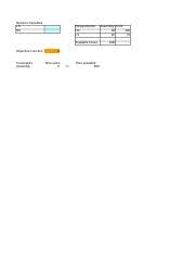 MGT 171 Session 3 Linear Programming And Sensitivity Analysis Xlsx