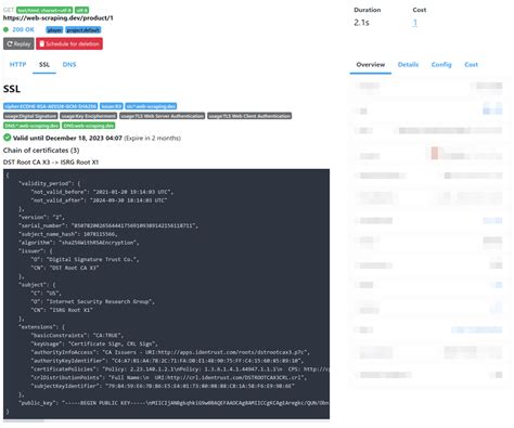 scrapfly web scraping api ssl feature