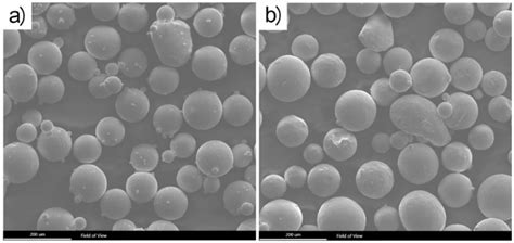 Sem Observations Of Powder Morphology A Virgin Powder Particles