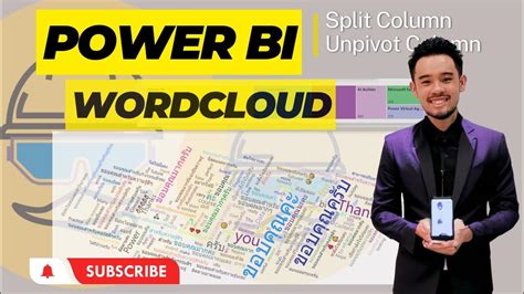 สอนทำ Power Bi Word Cloud จาก ข้อมูล Ms Form การ Split Column และ Unpivot Column ด้วย Power