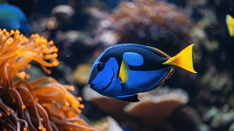 A Surgeon Fish Dori Of Finding Nemo Background Fish Sea Marine