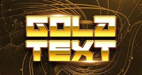 دانلود استایل متن طلایی فتوشاپ Gold Text Effect تایم کد