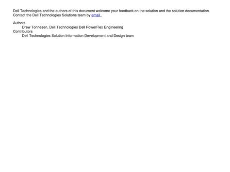 We Value Your Feedback Using Dell Powerflex With Nutanix Dell Technologies Info Hub