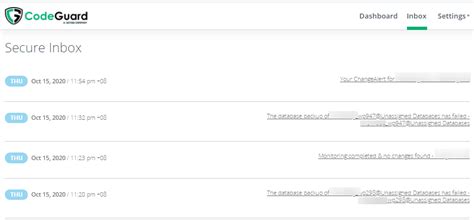 Codeguard Dashboard Overview