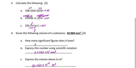 [science Math Significant Figures And Unit Conversion ] Are My Answers Correct Scrolller