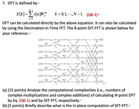 Solved 7 DFT Is Defined By Chegg Com