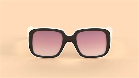 Round Eyewear Glasses 3d Model By Lowpoly Studio