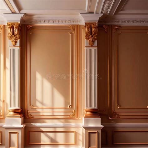 Vintage Retro Classical Architectural Detail With Beautiful Luxurious