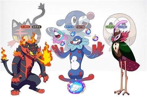 Litten Popplio And Rowlet Fake Final Evolution By Pablog143 On Deviantart