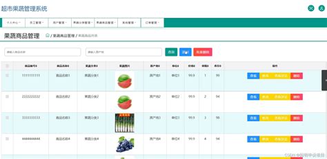 毕设项目：超市果蔬管理系统jspjavaspringmvcmysqlmybatis果蔬仓库质检验收系统 Csdn博客