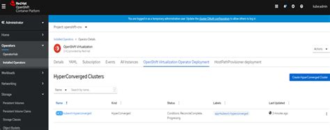 Openshift Virtualization Openshift Container Platform 46 On Synergy