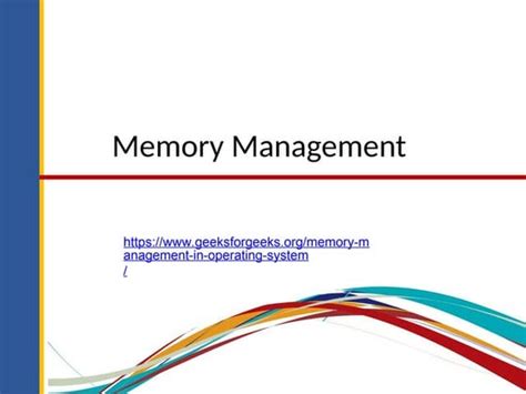 Memory Management In Os Ppt