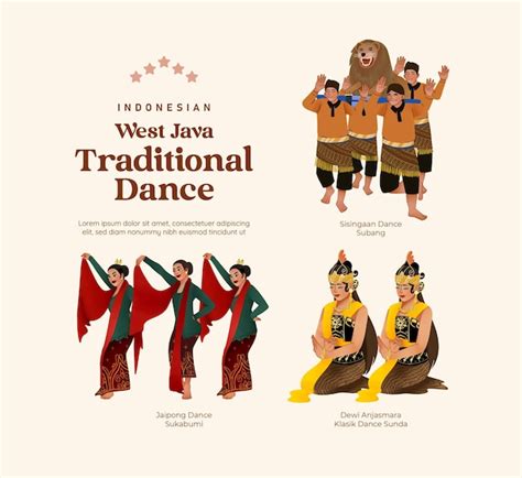 Premium Vector Isolated Indonesian Culture West Java Dance