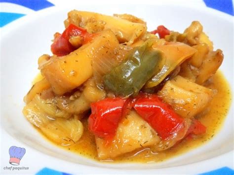 Jibia En Salsa Con Verduras Chef Paquitus