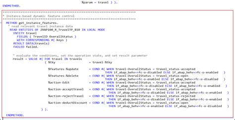 Enhance The Business Object Behavior With Dynamic Feature Control Sap