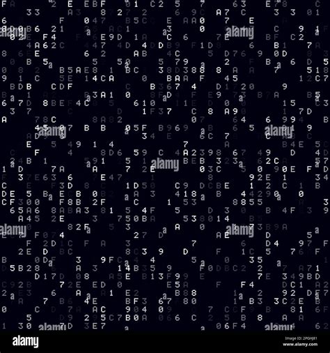 Abstract Technology Background White Sparse Hexadecimal Background Medium Sized Seamless