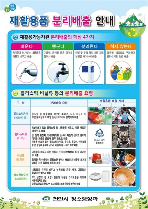 천안시 재활용 분리 배출 활성화 ‘앞장 투데이충남