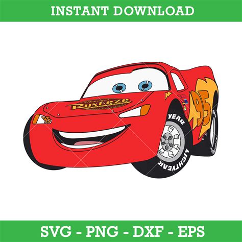 Lightning Mcqueen Svg Cars Svg Disney Pixar Car Svg Disne Inspire Uplift