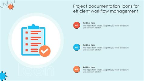 Project Documentation Icons For Efficient Workflow Management Ppt Slide