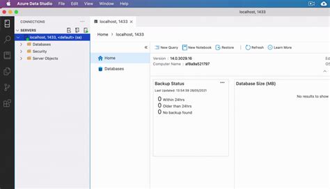 how to set up a database on docker database star