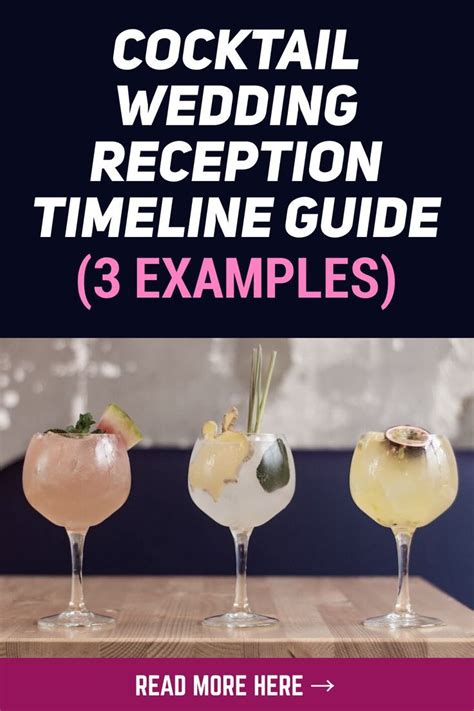 Cocktail Wedding Reception A Timeline Guide