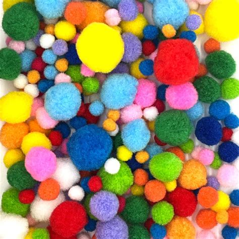 Pom Poms Ball For Crafting 250pcs 1 3cm Mini Pom Poms For Diy Crafts