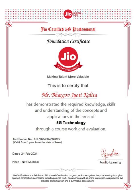 Bhargov Jyoti Kalita On Linkedin I Am Happy To Share That I Have Obtained 5g Technology Foundation