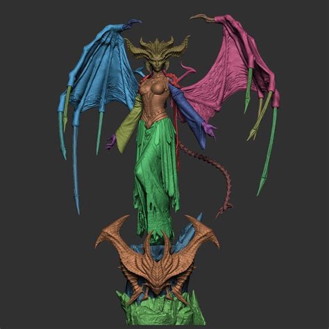 Lilith Diablo 4 14 16 Or 19 Scale Figure Statue 3d Print Model Kit