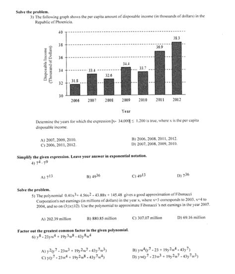 Solved Solve The Problem The Following Graph Shows The Chegg Com