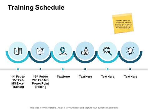 Training Schedule Marketing Ppt Powerpoint Presentation File Guidelines