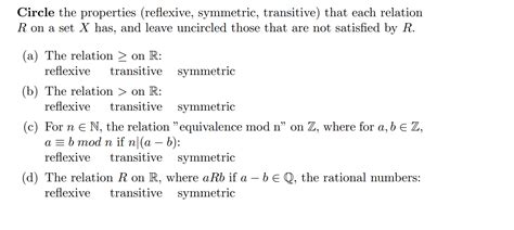 Solved Let R Be A Binary Relation On A Set X As You Know R