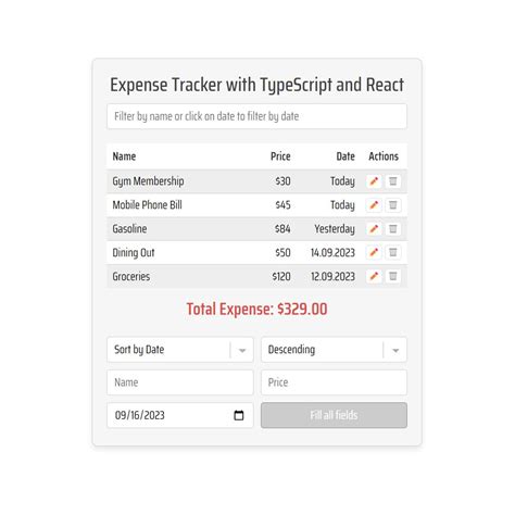 💸 Expense Tracker With Typescript And React Im Thrilled To Share With You All A Project That I