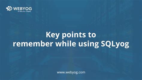 Webyog An Idera Inc Company On Linkedin Sqlyog Mysql Databasemanagement