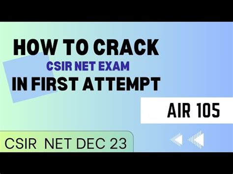 Months Strategy To Crack CSIR NET JRF Life Science YouTube